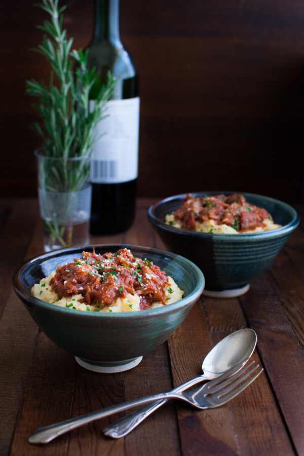 Pork Ragu with Easy Microwave Polenta - Taming of the Spoon