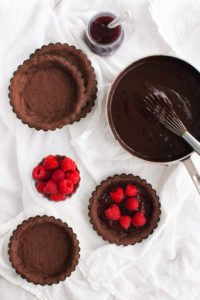 Chocolate Raspberry Tartlets - Taming of the Spoon