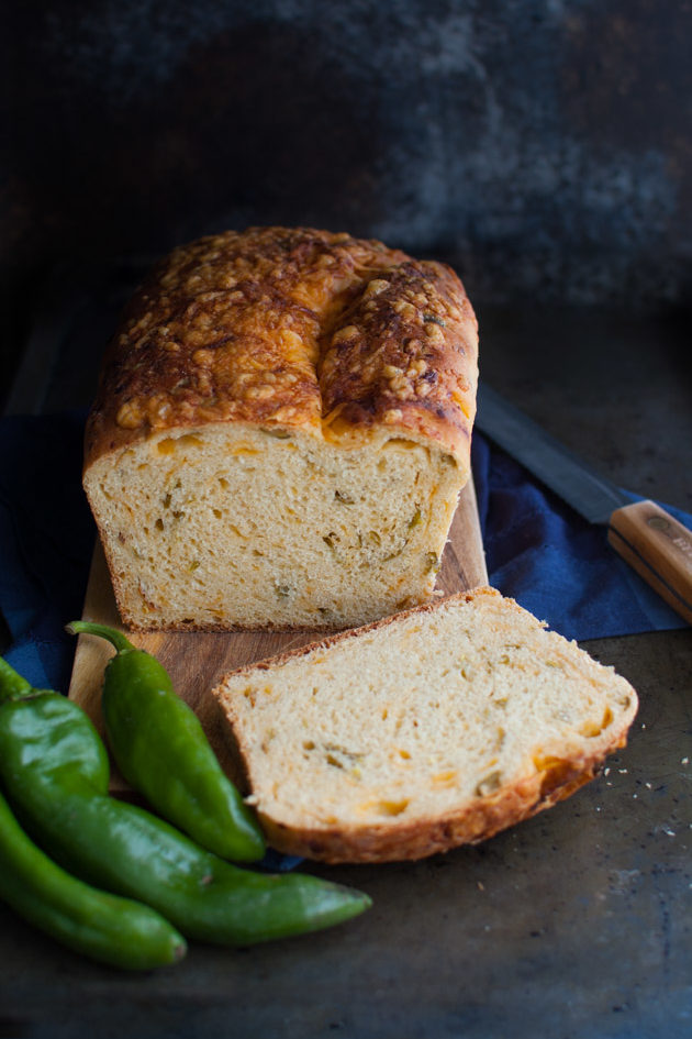 Hatch Chile {or Jalapeño} Cheese Bread - Taming of the Spoon
