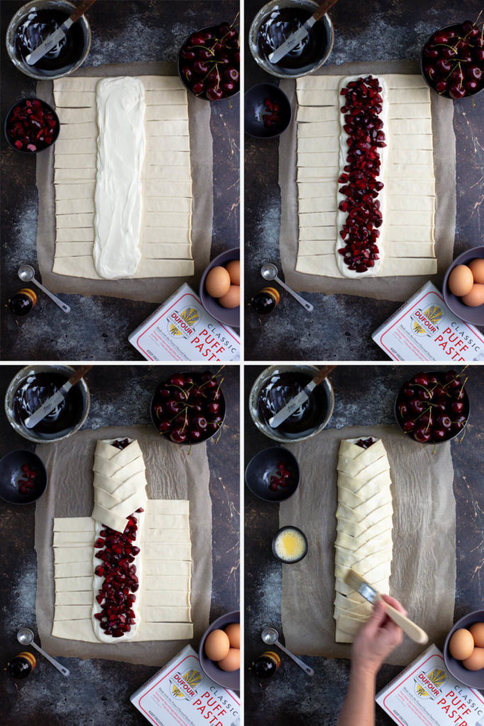 Cherry Cream Cheese Pastries (with Fresh Cherries) - Taming of the Spoon