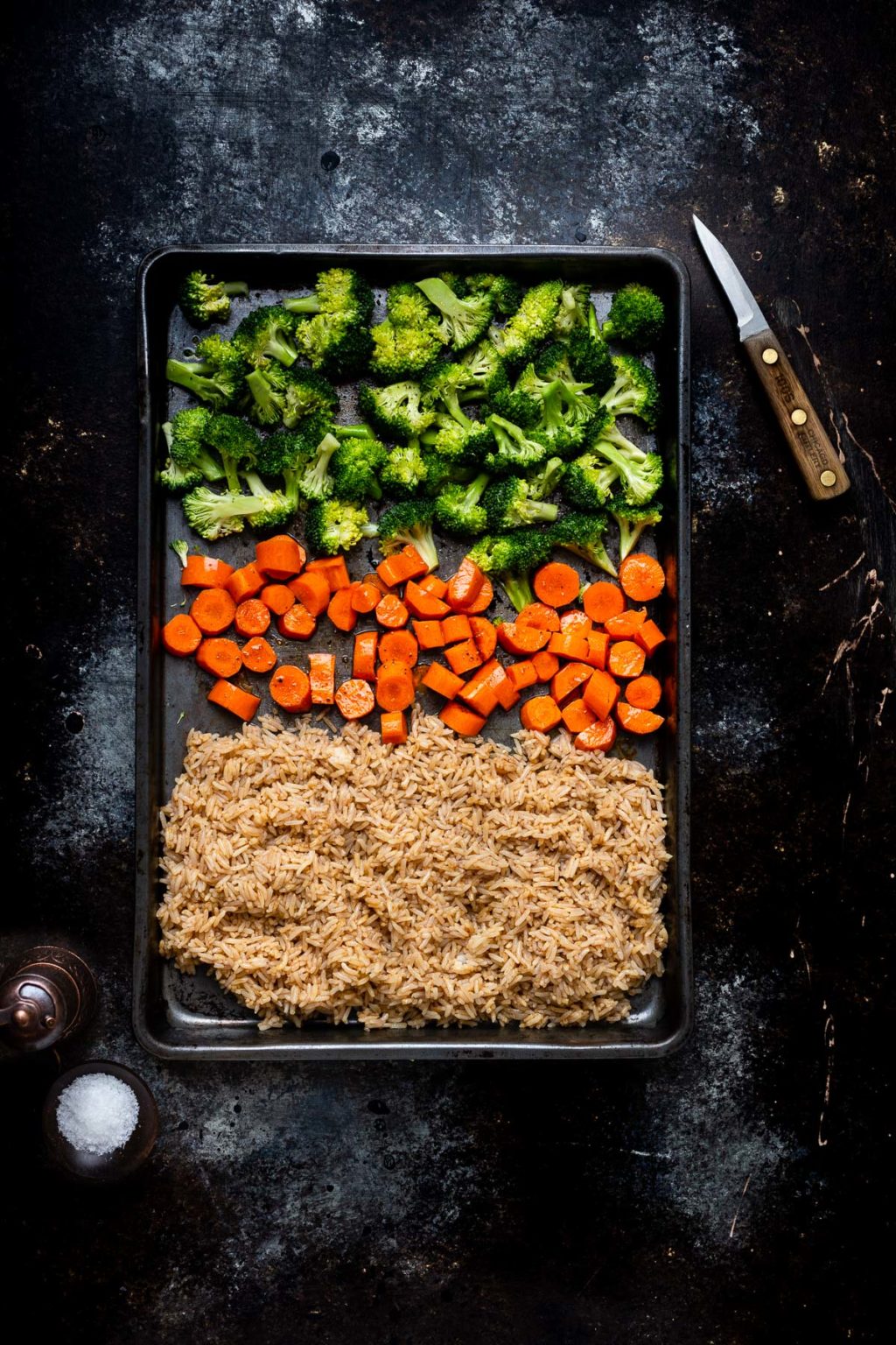 Sheet Pan Fried Rice with Roasted Vegetables and Chicken - Taming of ...