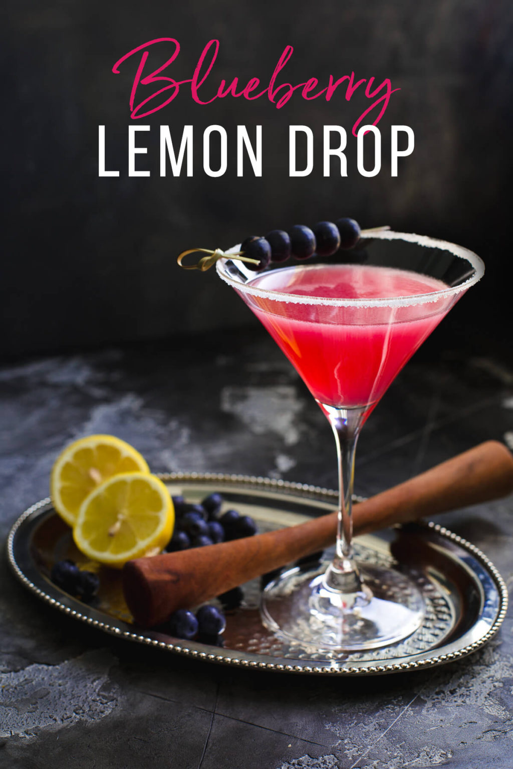 Blueberry Lemon Drop Cocktail - Taming of the Spoon