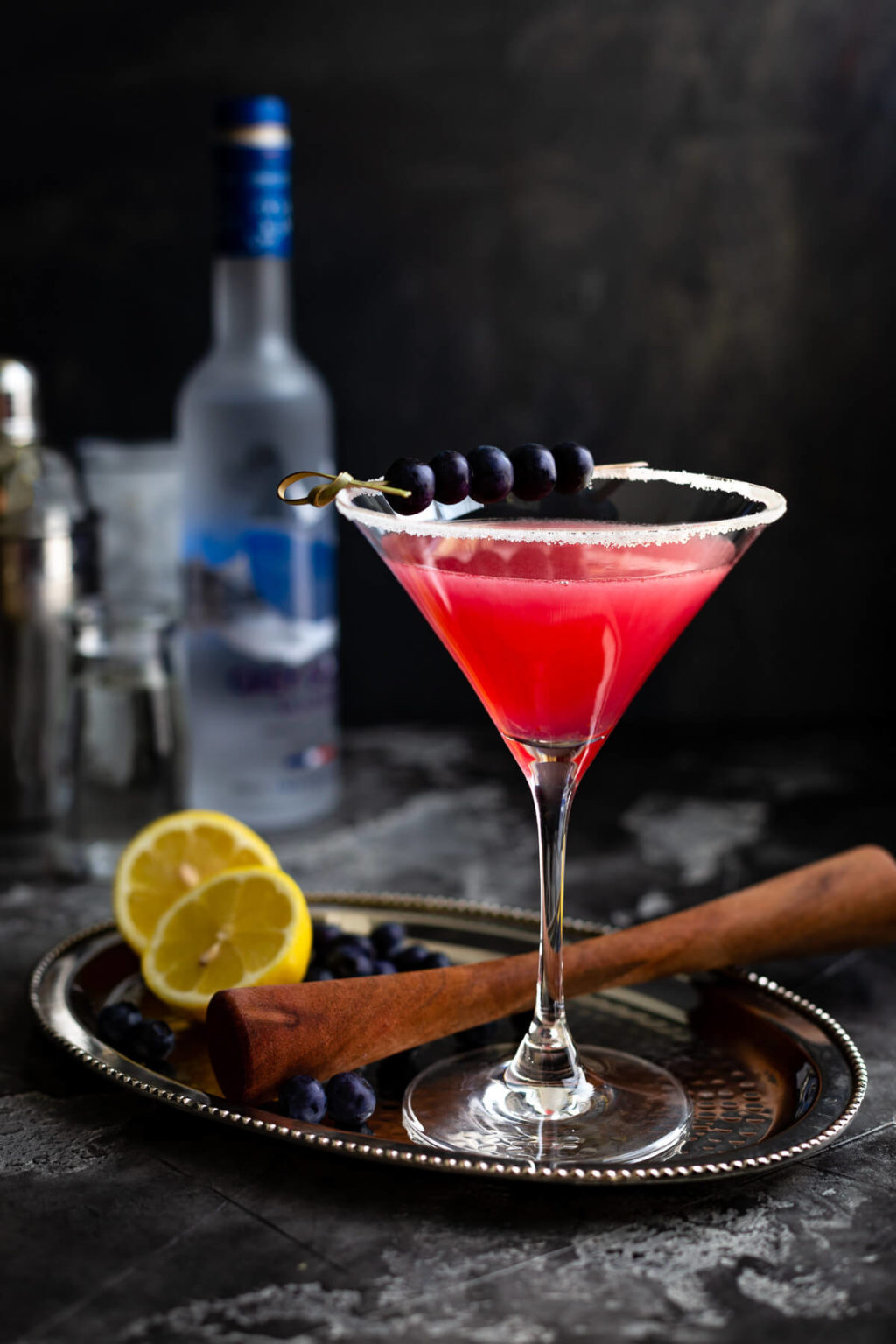 Blueberry Lemon Drop Cocktail - Taming of the Spoon