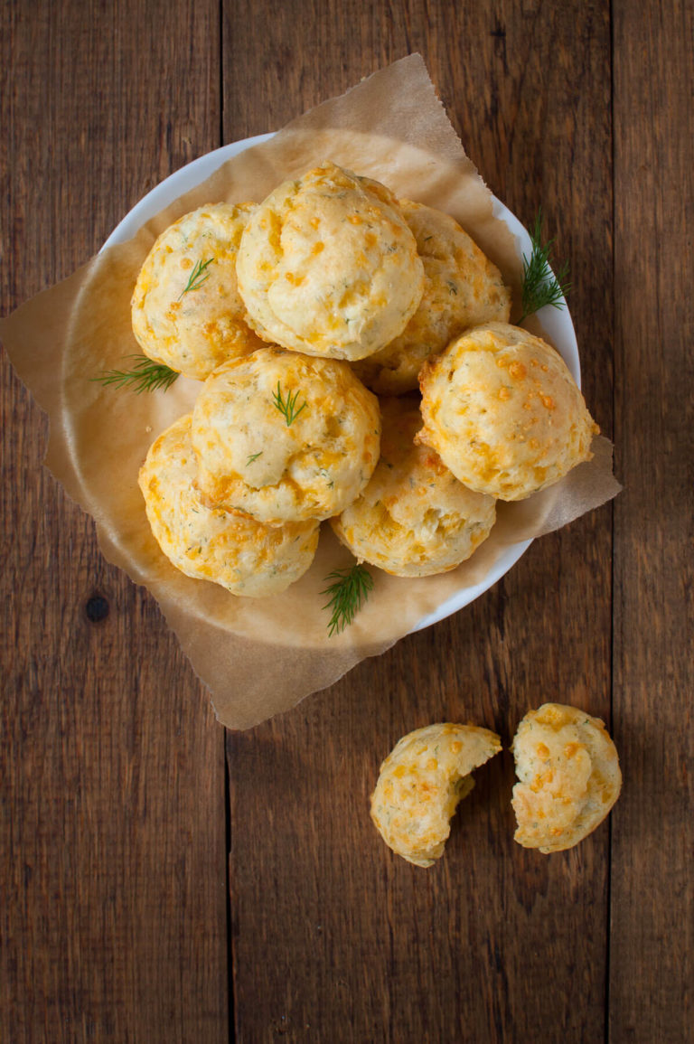 Cheddar Dill Puffs - Taming of the Spoon