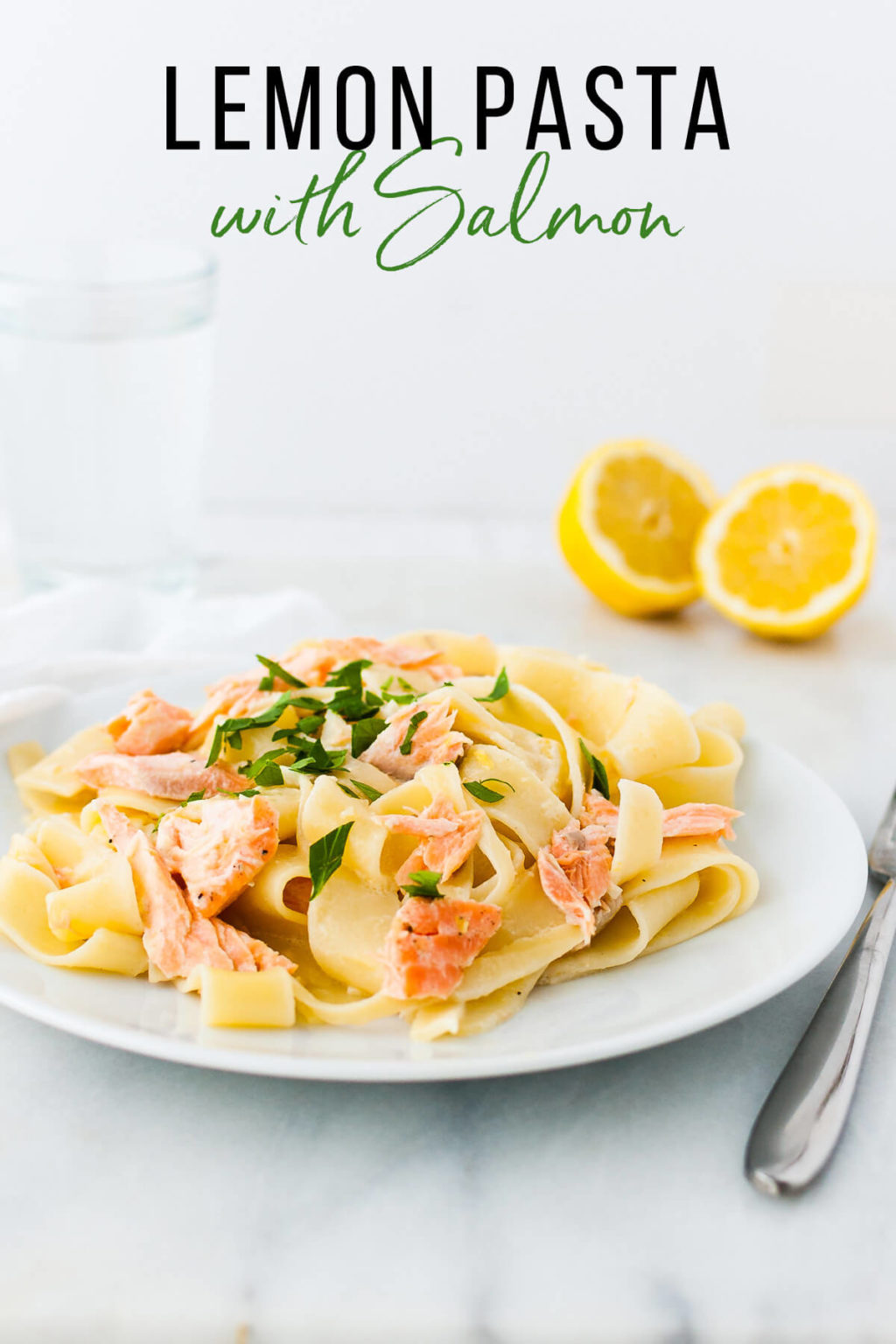 Lemon Pasta with Salmon - Taming of the Spoon