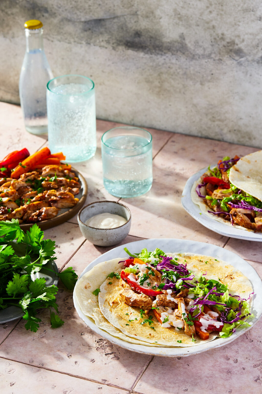 Sheet Pan Chicken Shawarma and Vegetable Wraps - Taming of the Spoon